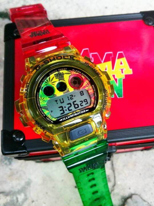 [LW13] ORIGINAL CASIO G-SHOCK DW6900 x RASTA CUSTOM BNB | Lazada