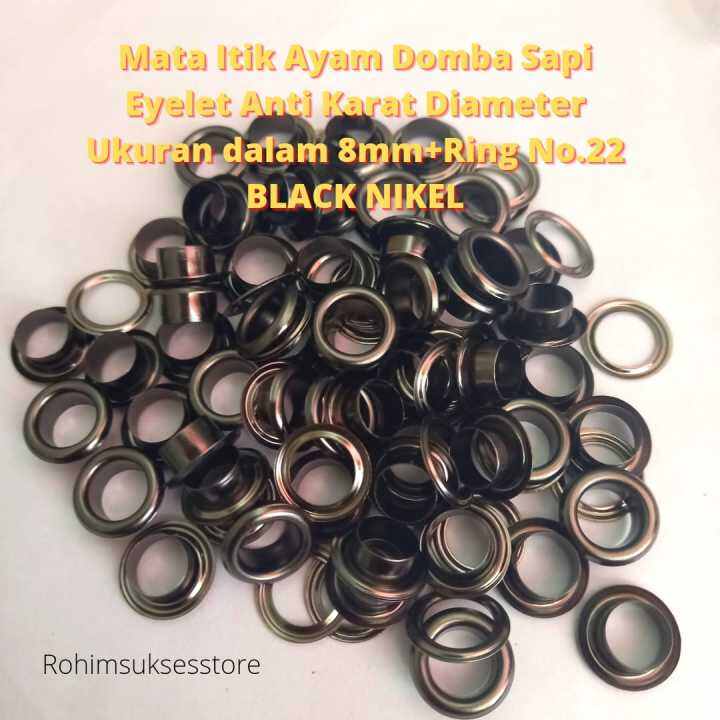Mata Itik Ayam Domba Sapi Eyelet Anti Karat Diameter Ukuran dalam 8mm ...