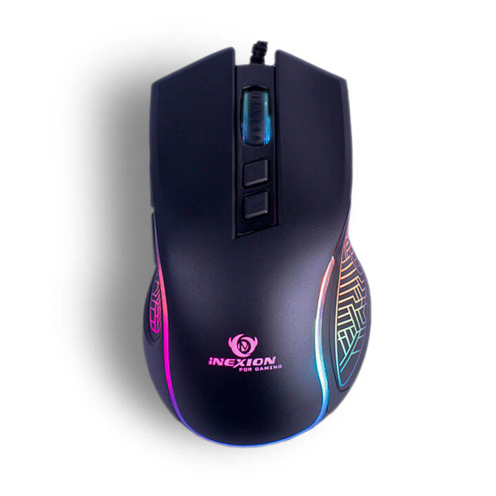 Nexion GM909 RGB 7D Gaming Mouse Six Stage Dpi Ergonomic Design Wired ...