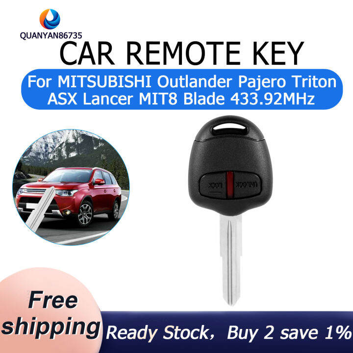 Car Remote Key Suit for MITSUBISHI Outlander Pajero Triton ASX Lancer ...