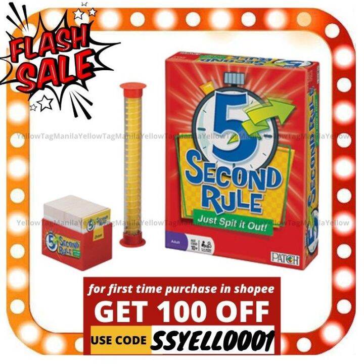 ⚡ 5 Second Rule – Just Spit It Out! Card Game⚡ | Lazada PH