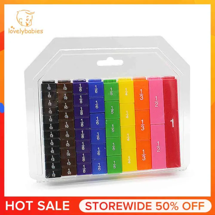 51pcs Math Fraction Percentage Cube Math Teaching Learning Stacks Tower ...