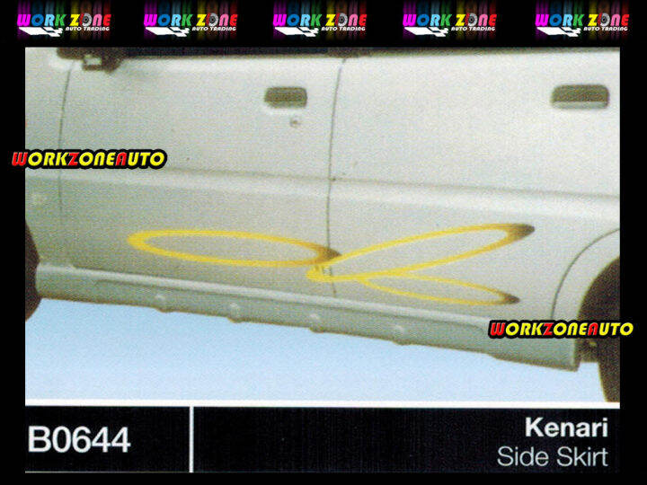 B0644 Perodua Kenari Fiber Side Skirt Body Kit Bodykit Lazada