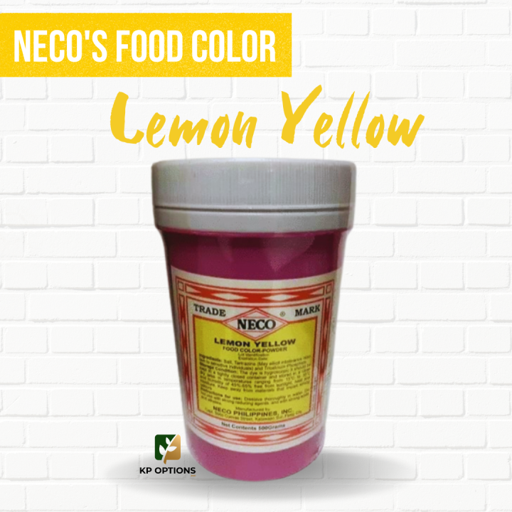 Lemon Yellow Neco Food Color 500gms | Lazada PH