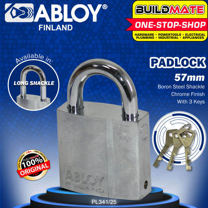 ABLOY Finland Original Heavy Duty Gate Door Padlock PL 341/25 | PL 341/50 57mm 100% ORIGINAL ...