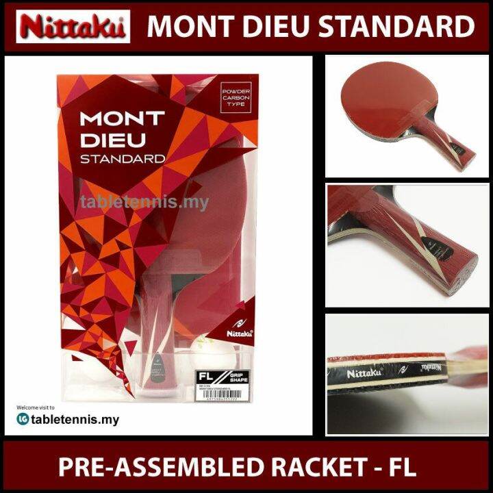 Nittaku Racket Nittaku Mont Dieu Standard Pre Assembled Table Tennis ...