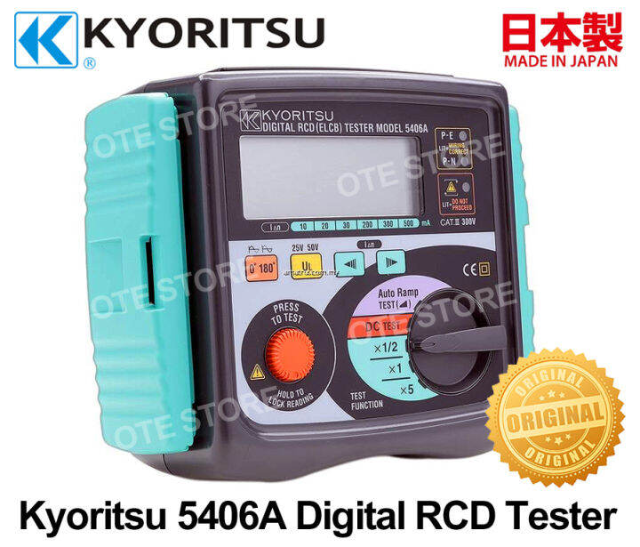Kyoritsu 5406A Digital RCD ELCB Tester (Made In Japan) | Lazada