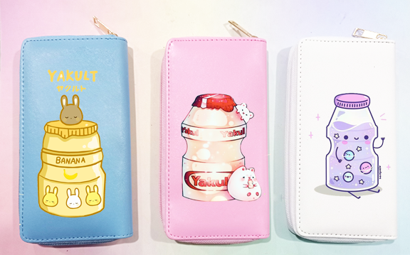 Ví yakult VBI32 ví dài pu thần tượng chibi kpop hoạt hình cute dễ ...
