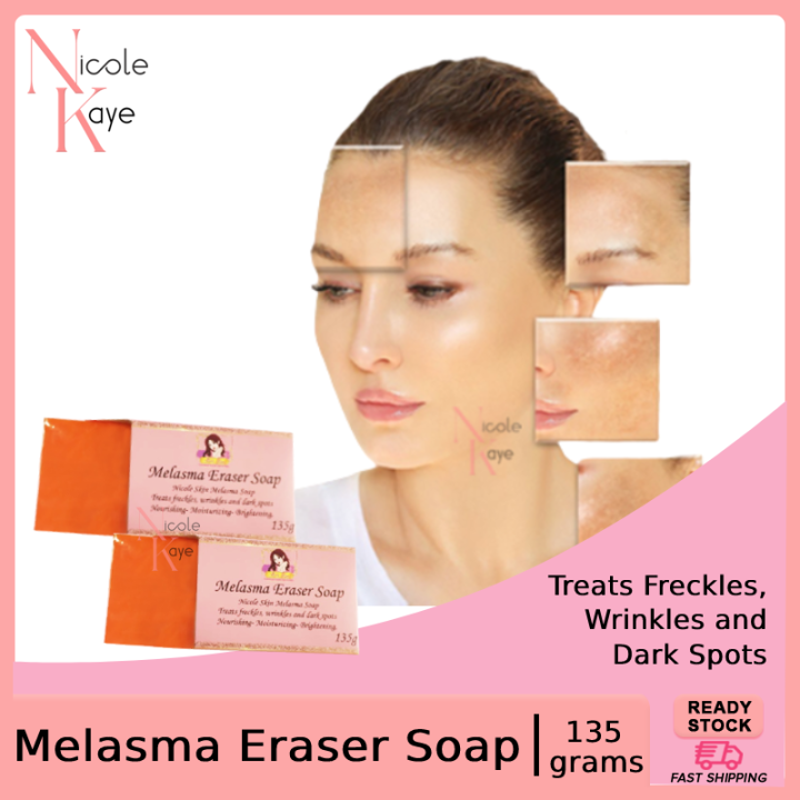 Nicole Kaye Melasma Eraser Soap 135g Anti-Melasma, Treat Freckles ...