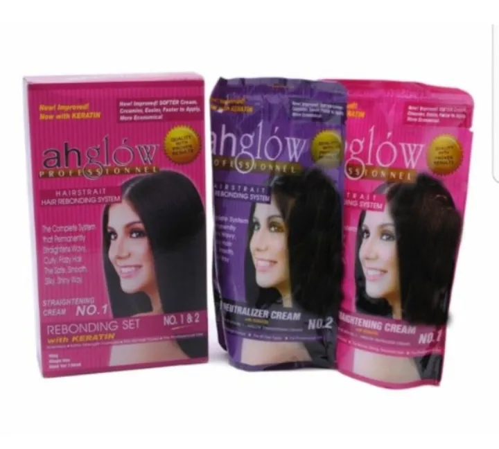 Ahglow Hair Rebonding Set 165g | Lazada PH