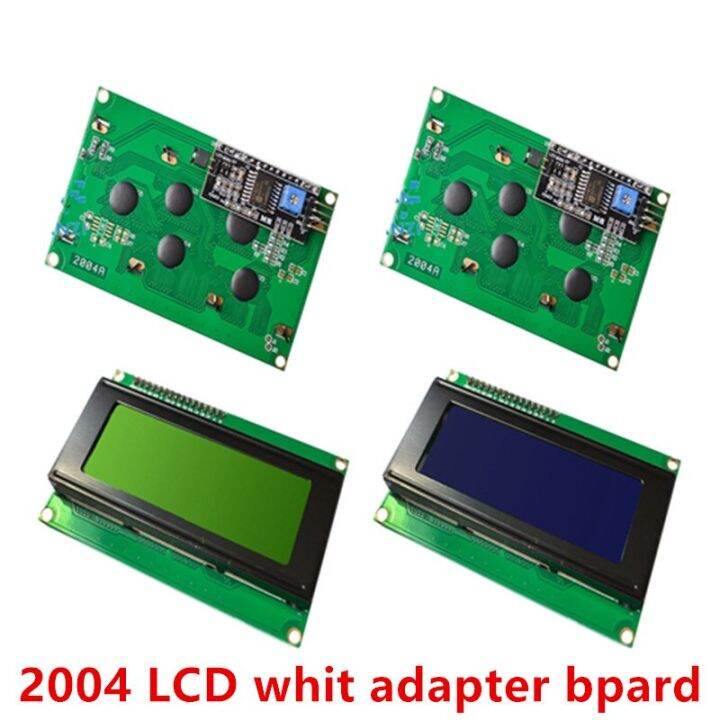 Lcd2004 + I2c 2004 20X4 2004a สีฟ้า/หน้าจอสีเขียว Hd44780จอ Lcd/W Iic ...