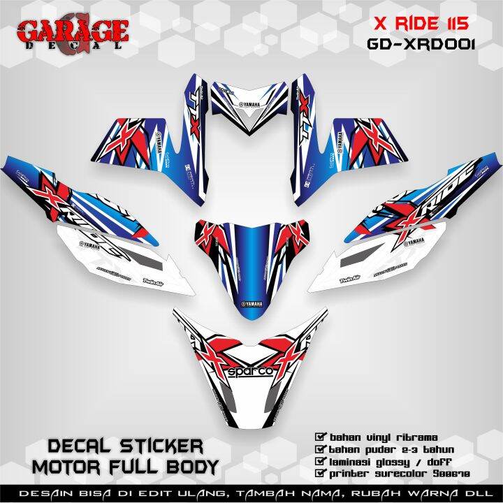 Decal X ride 115 full body Sticker X ride 115 Full body Decal sticker X ...