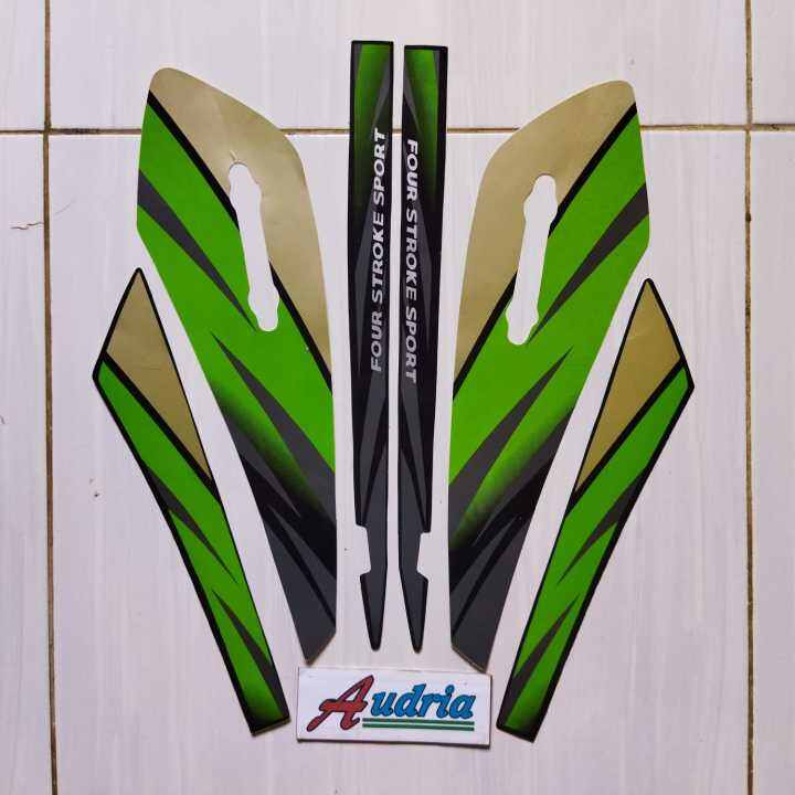 Stiker Striping Motor Honda GL Max 1996 Hitam-Hijau | Lazada Indonesia