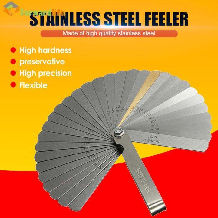 32 Blades Combination Feeler Gauge Metric Imperial Gapped Filler Measure | Lazada PH