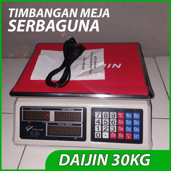 Timbangan Meja Digital - Buah, Sembako, Laundry - Daijin 30Kg | Lazada Indonesia