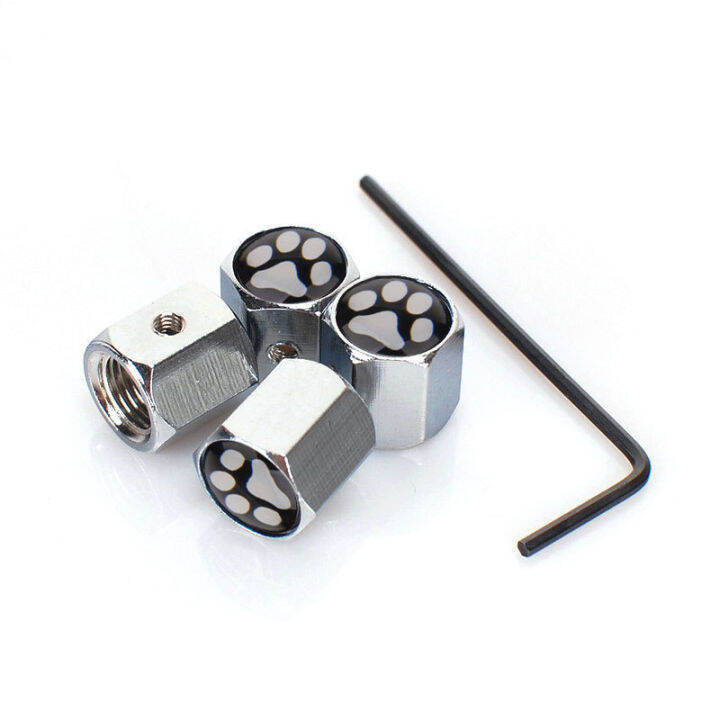 Aksesori Logo Jejak Kaki Beruang Tayar Mulut Injap Anti-Kecurian ...