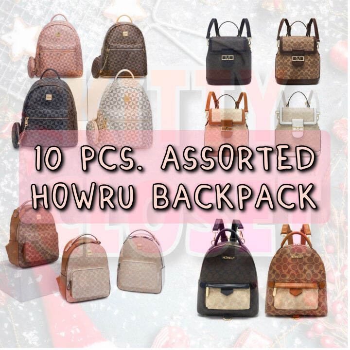 10 PCS. ASSORTED PURE HOWRU BACKPACKS | Lazada PH