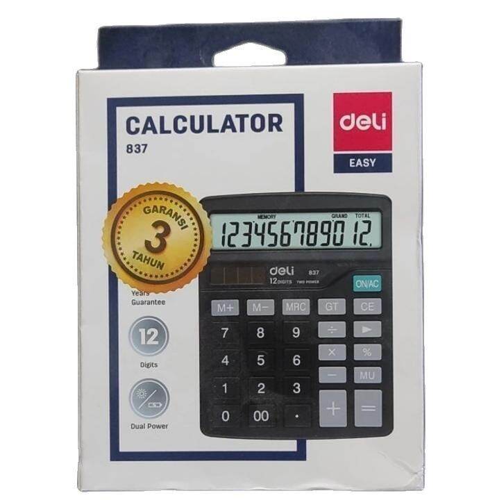 Kalkulator Digital deli 837 - Produk Original | Lazada Indonesia