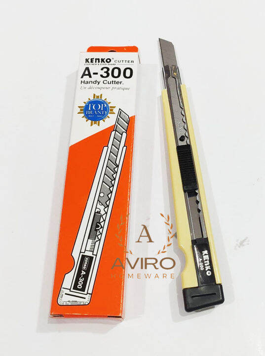 Cutter KENKO A300 Pisau Kater Cutter Kecil Bahan Plastik Tebal | Lazada ...