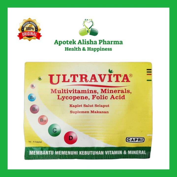 Ultravita Tablet (Strip 4Tablet) - Ultrafita Tablet Suplemen ...