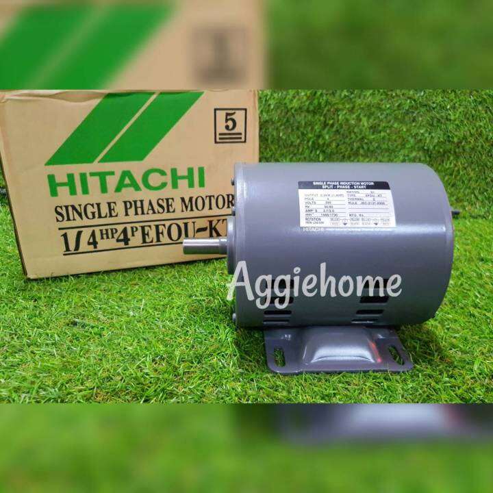 HITACHI มอเตอร์ รุ่น 1/4HP 4P EFOUP-KT 220V (1/4แรงม้า) มอเตอร์ไฟฟ้า ฉนวนกันความร้อน ปั๊ม ...