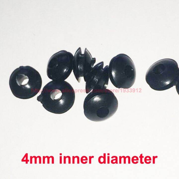 4mm Inner Diameter Black Rubber Cable Protection Wire Grommets Hole ...