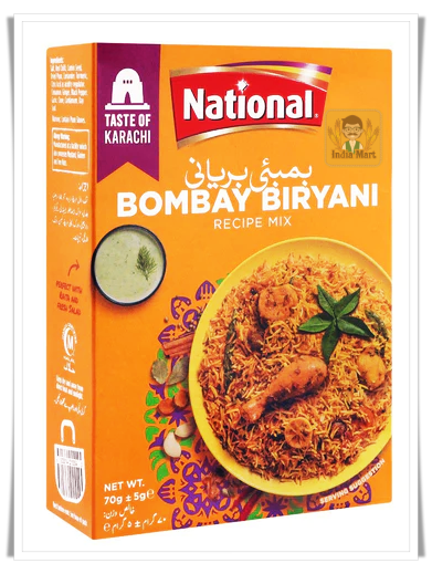 เครื่องเทศข้าวหมก (Bombay Biryani Masala) – National (70 กรัม / Grams ...