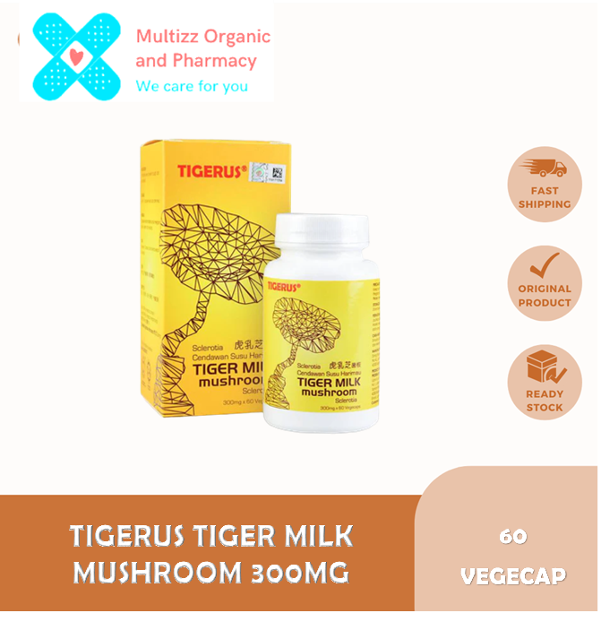 TIGERUS TIGER MILK MUSHROOM 300MG 60'S | Lazada
