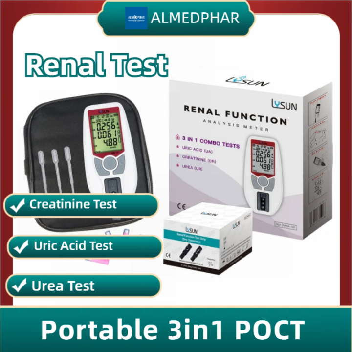 3 in1 Urea Uric Acid & Creatinine Rapid Kidney Analysis Meter Renal ...