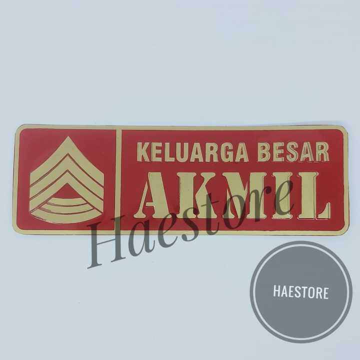 Stiker PVC Panjang Akmil - Sticker Tempel Logo Kesatuan - Perekat ...