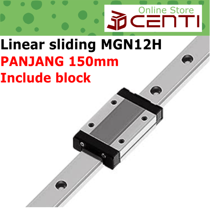 MGN12 150MM 15cm Linear Rail Guide include MGN12H Bearing Block | Lazada Indonesia