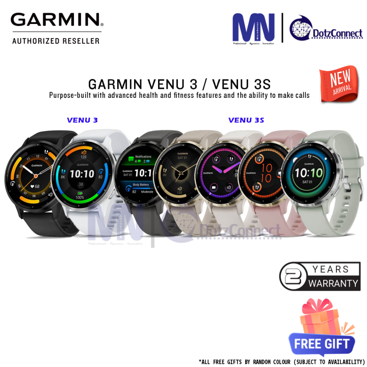 Garmin Venu 3 / Venu 3S with advanced health and fitness features and ...