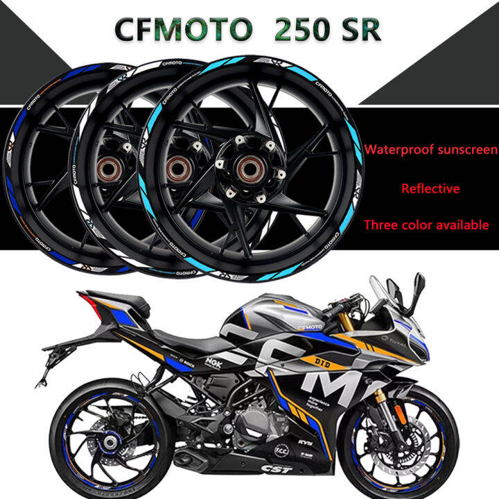 16PCS New 17 inch Reflective Waterproof Motorcycle Wheel Stickers ...