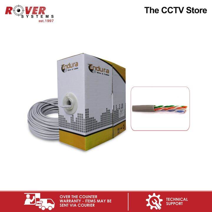 Rover Systems 305 meters /1 Roll UTPCAT6 Endura CAT6 23AWG Solid BC UL ...