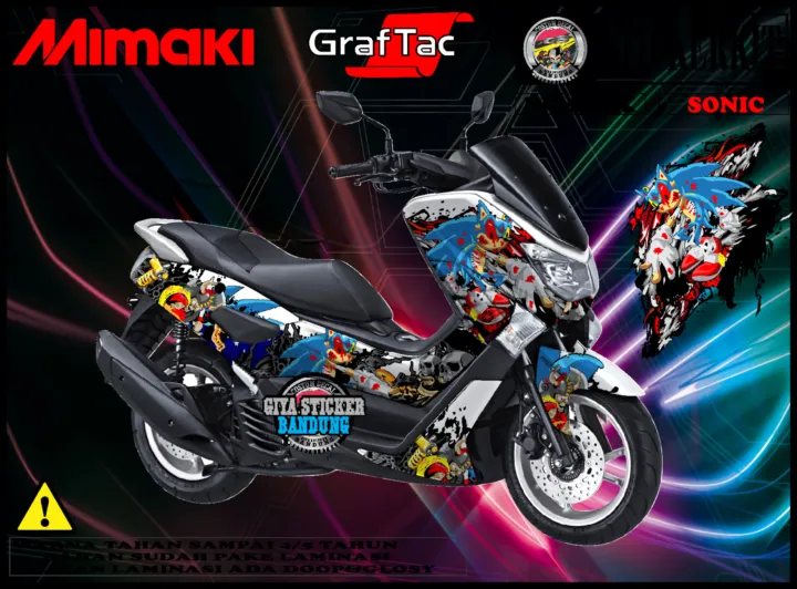decal nmax sonic PUTIH | Lazada Indonesia