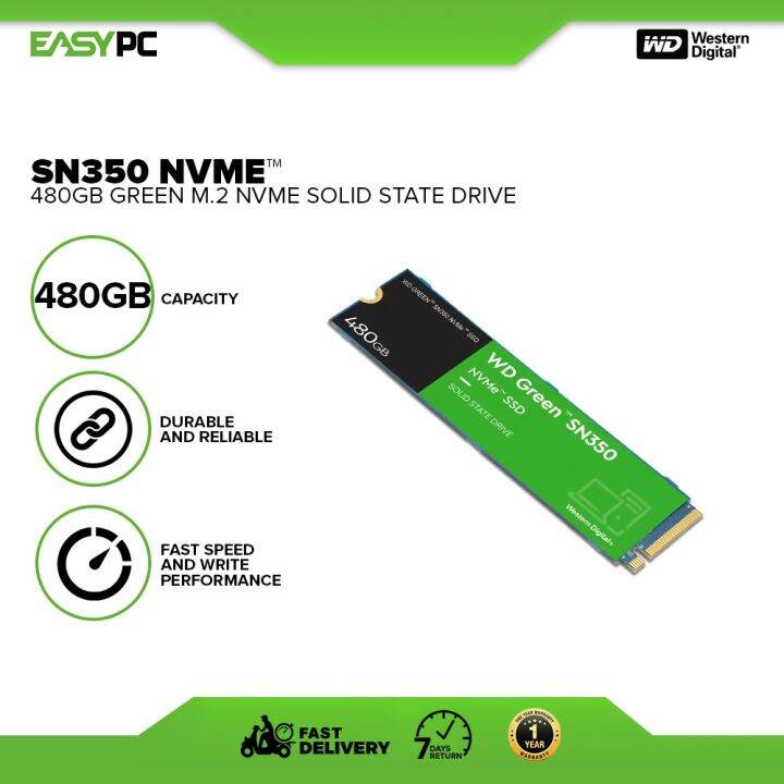 Western Digital Solid State Drive 240GB/ 480GB Green M.2 NVME, Brand ...