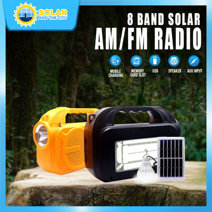 Sandc Rechargeable Am Fm Sw 1 6 8band Bluetooth Radio With Led Light Usb