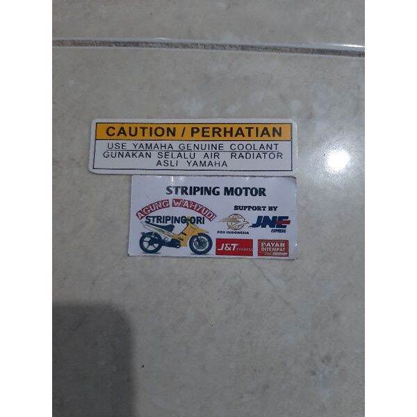 STIKER MOTOR CAUTION PRRHATIAN RADIATOR YAMAHA | Lazada Indonesia