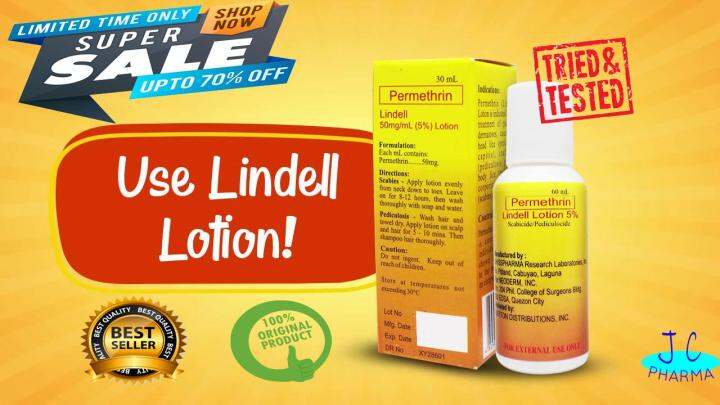 LINDELL Permethrin Lotion 50mg/ml (5%) 60ml | Lazada PH