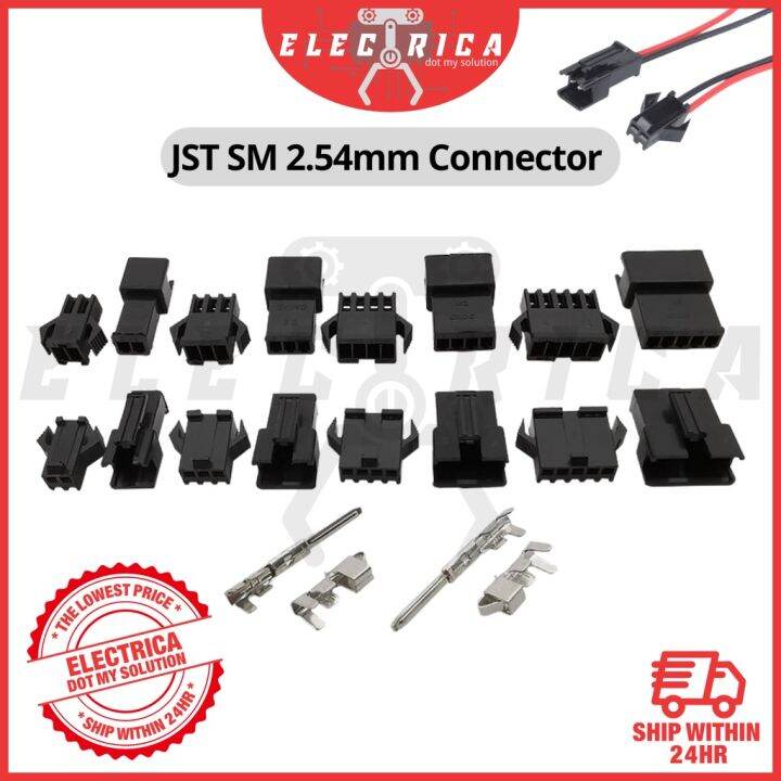 (1 SET) 2.54MM SM Connector Plug Pitch Female and Male Housing + Terminals SM2.54 2P - 8P | Lazada