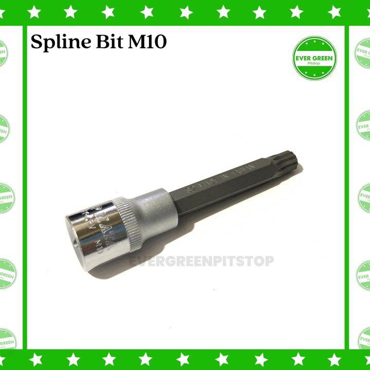 Splin Bit M10 Mata Kunci Sok Bintang Segi Duabelas Spline Bit Socket ...
