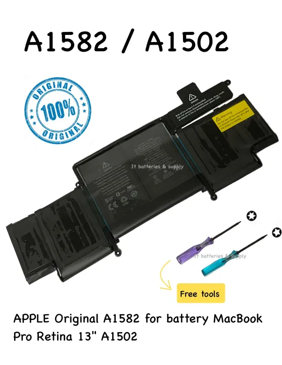 Original Retina A1582 A1502 (EMC 2835 EMC 2835) Early2015 13.3inch Replacement Battery | Lazada
