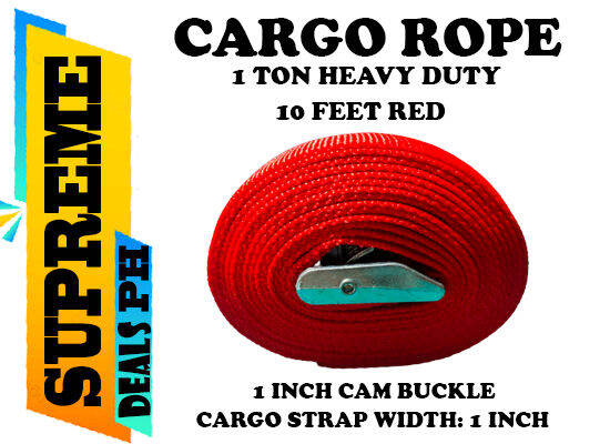 10 FEET RED 1 TON HEAVY DUTY CARGO ROPE | Lazada PH