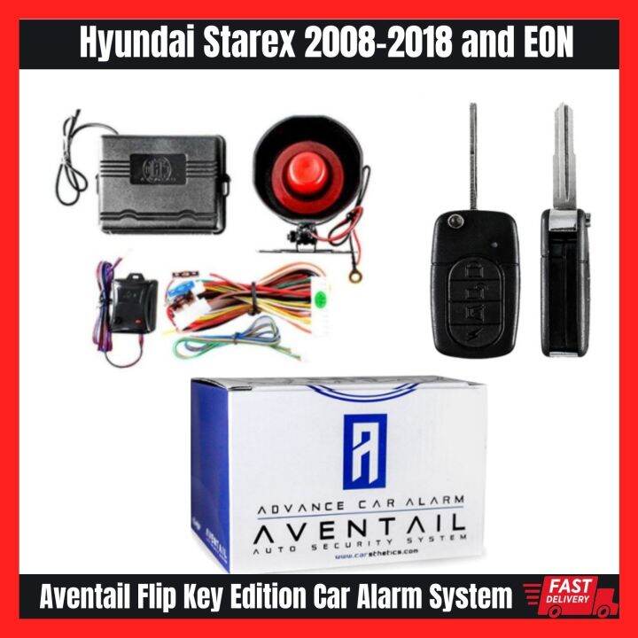 Hyundai Starex 2008-2018 Aventail Flip Key Edition Car Alarm System ...