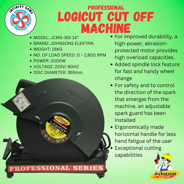CUT-OFF MACHINE- JOHNSON ELEKTRIK-JCMS-355 | Lazada PH