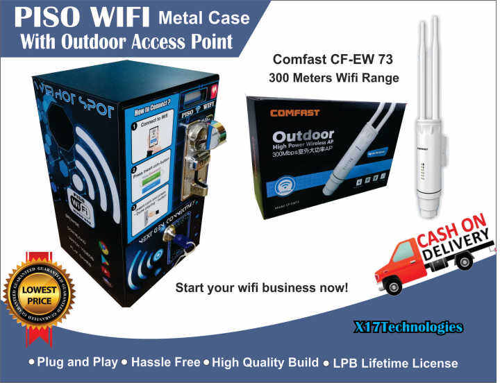 Piso wifi Vending Machine.Metal Case W/ Comfast EW-73. With LED ...