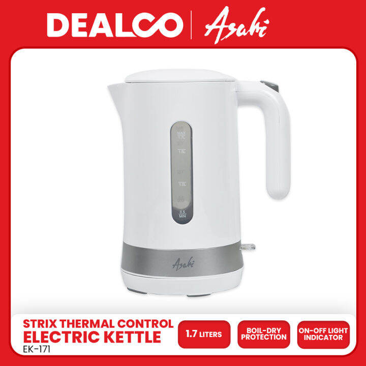 Dealco | Asahi EK 171 Electric Kettle 1.7 Liter Water Heater with STRIX ...