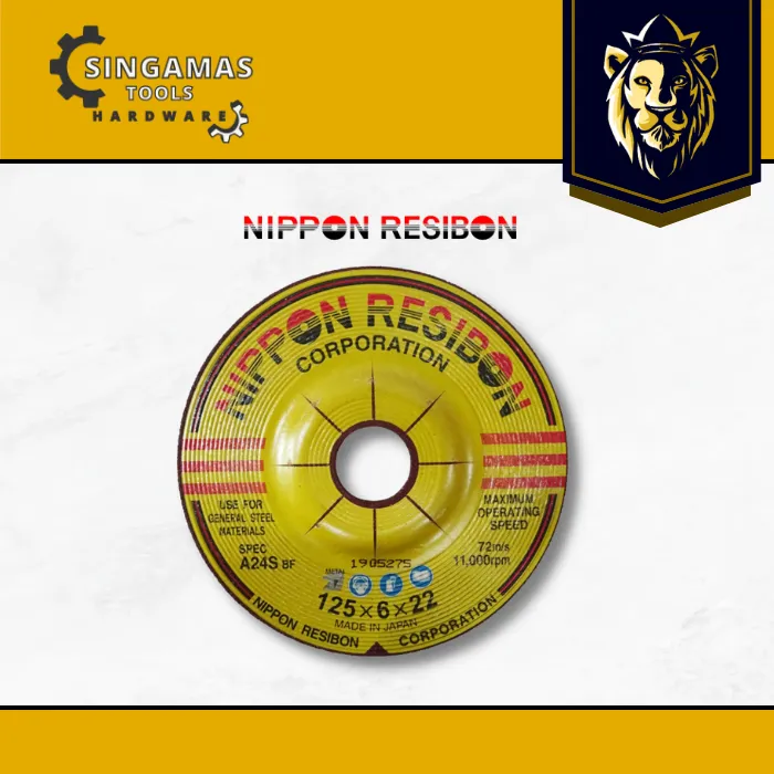 NIPPON RESIBON A24S 5" x 6mm - Grinding Wheel | Lazada Indonesia