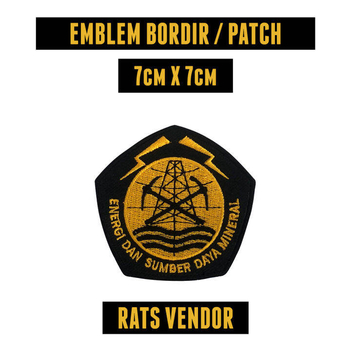 Emblem Bordir / Patch Logo ESDM Energi Dan Sumber Daya Mineral | Lazada ...