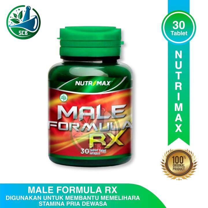 Nutrimax Male Formula RX 30 Tablet - Vitamin Penambah Stamina Vitalitas ...